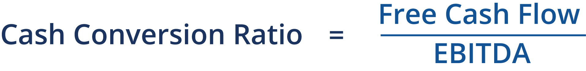 Cash Conversion Ratio - Financial Edge