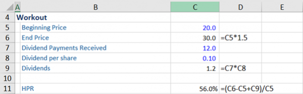 Components of Return - Financial Edge