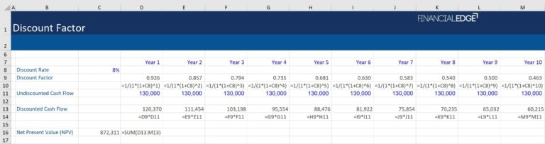 Discount Factor - Financial Edge