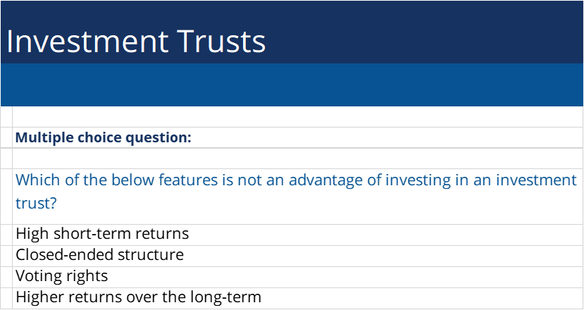 Investment Trusts - Financial Edge