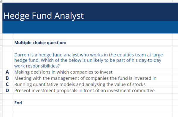 Hedge Fund Analyst - Financial Edge