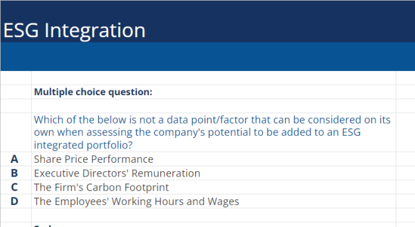 ESG Integration - Financial Edge