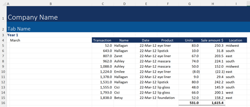 Financial Model Formatting - Financial Edge
