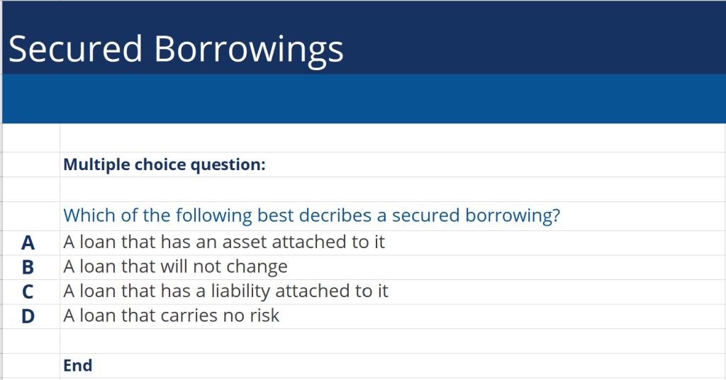 Secured Borrowing Definition - Financial Edge
