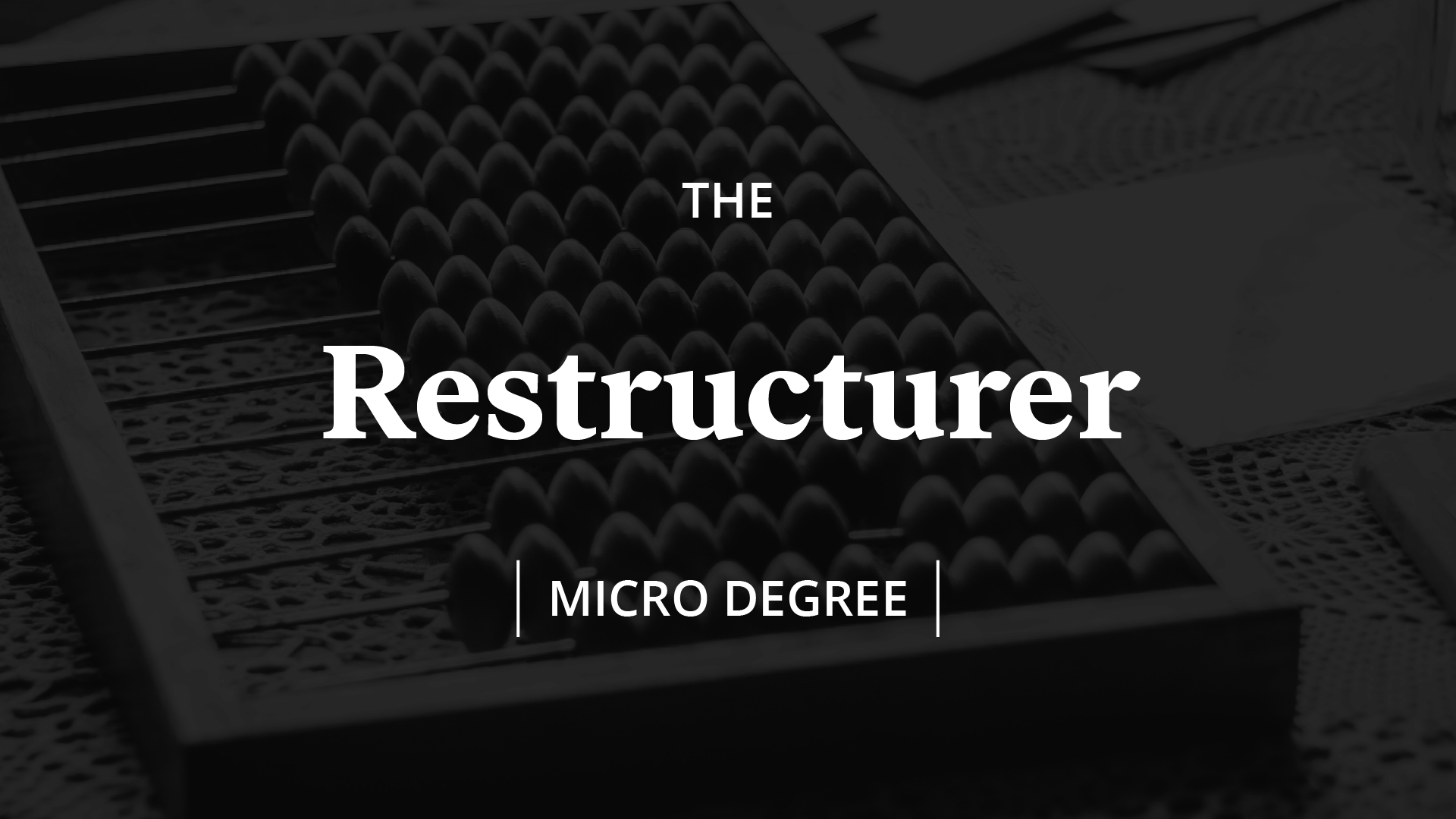 Restructuring Course - Online Finance Courses - Financial Edge