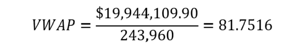 Volume-Weighted Average Price (VWAP) - Definition, Excel