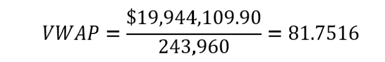 Volume-Weighted Average Price (VWAP) - Definition, Excel