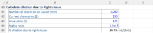 Share Dilution Template - Financial Edge