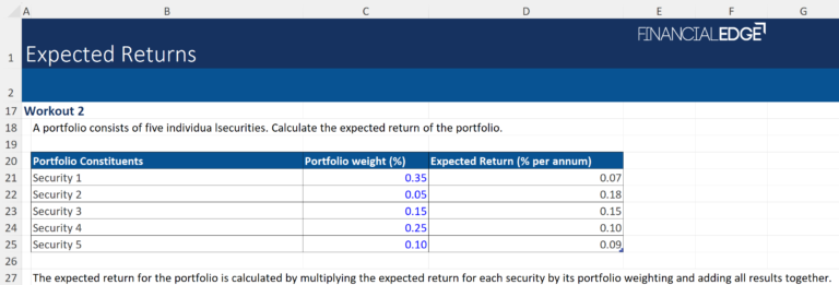 Expected Returns - Financial Edge