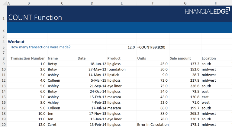 COUNT vs COUNTIF Function Excel - Financial Edge