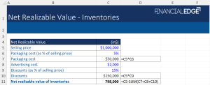 Net Realizable Value - Financial Edge