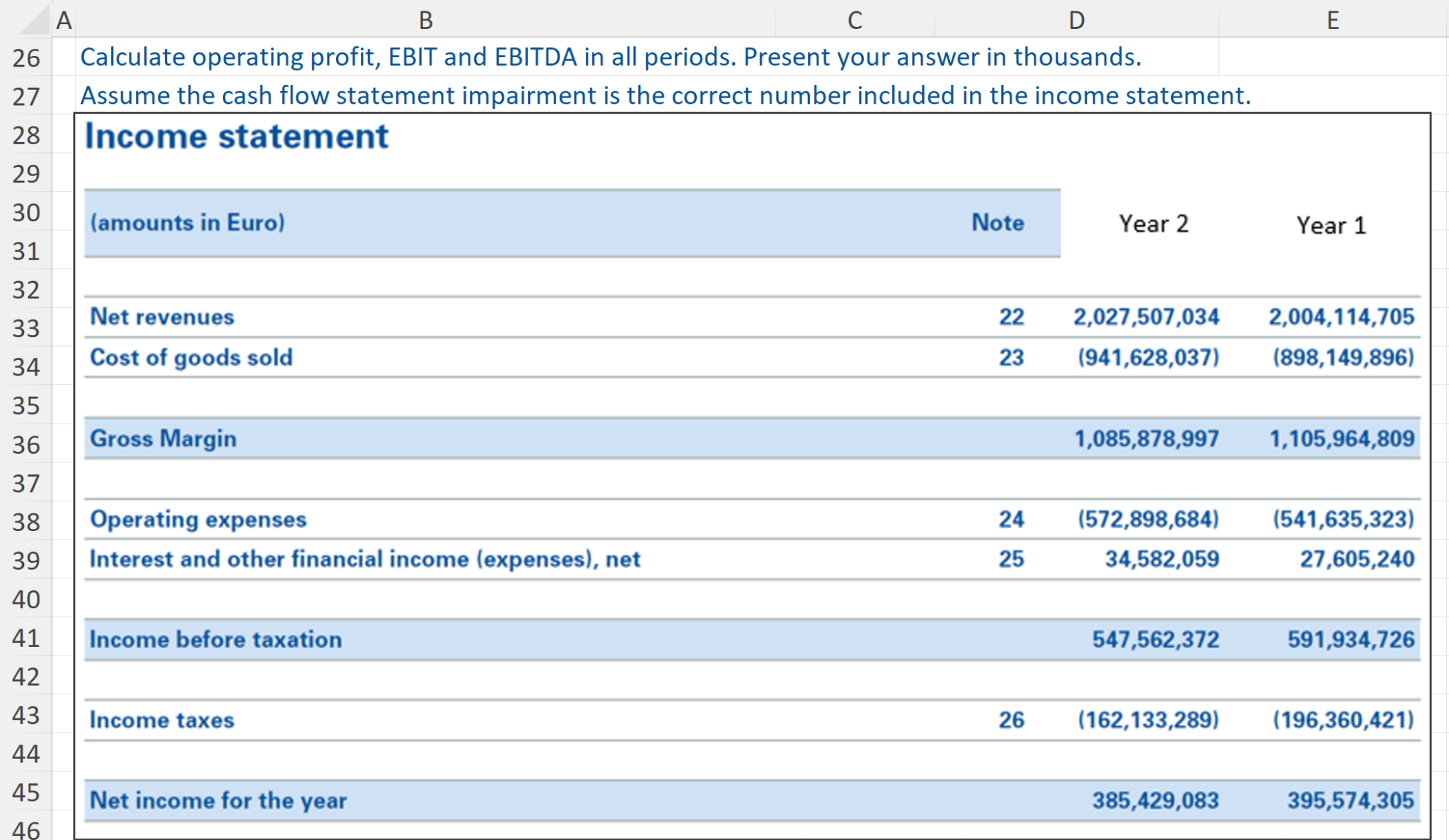 Earnings Before Interest and Taxes (EBIT) Template - Financial Edge