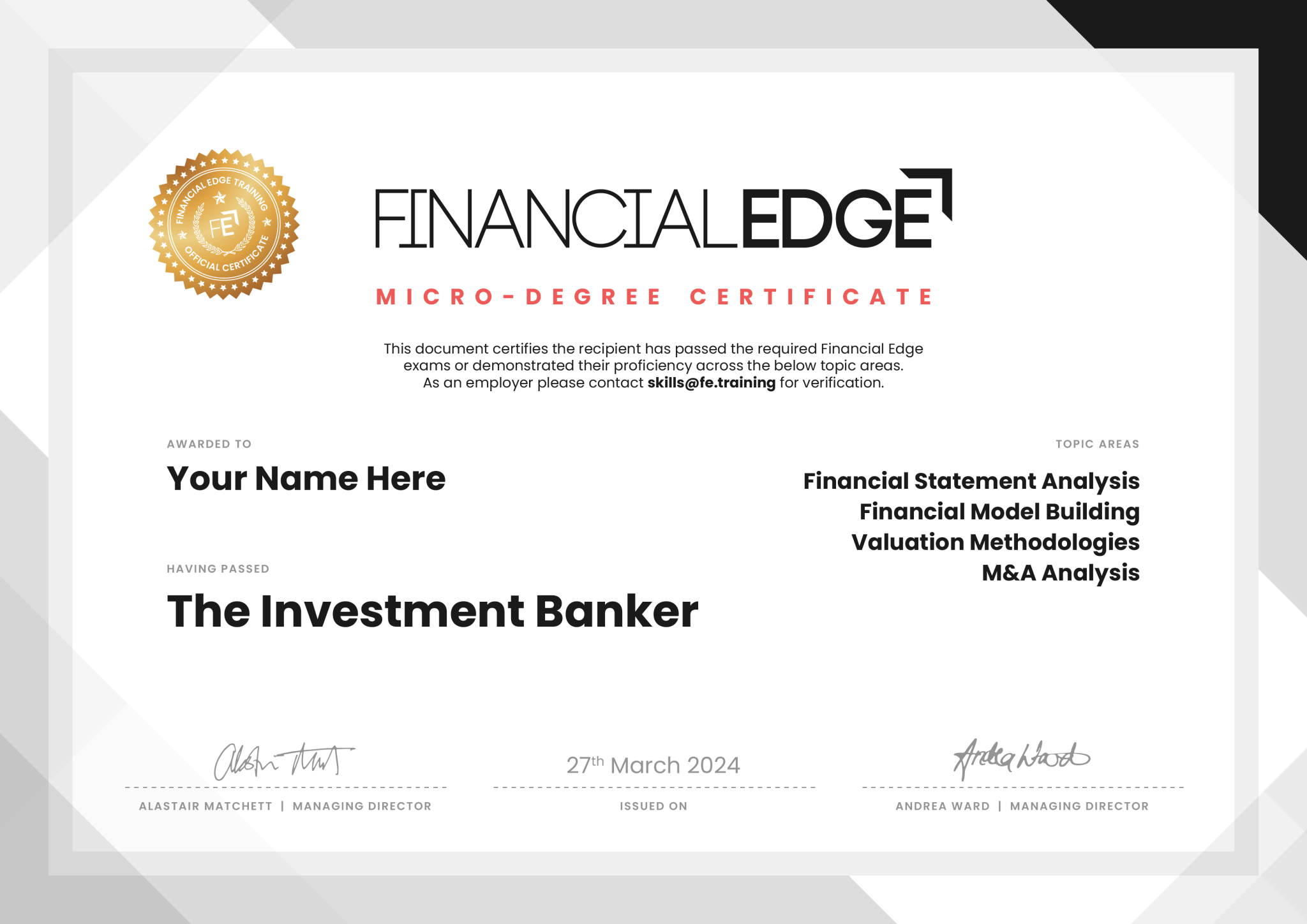 Best Wall Street Certifications of 2026 - Financial Edge